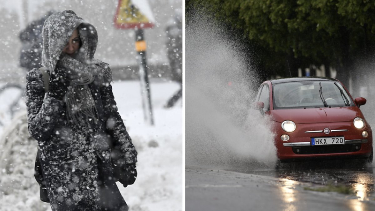 Vädervarningar från SMHI – snöoväder drar in över landet